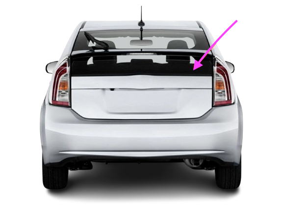 Fits: 2010-2015 Toyota Prius 4Door Hatchback Lower Rear Back Window ...