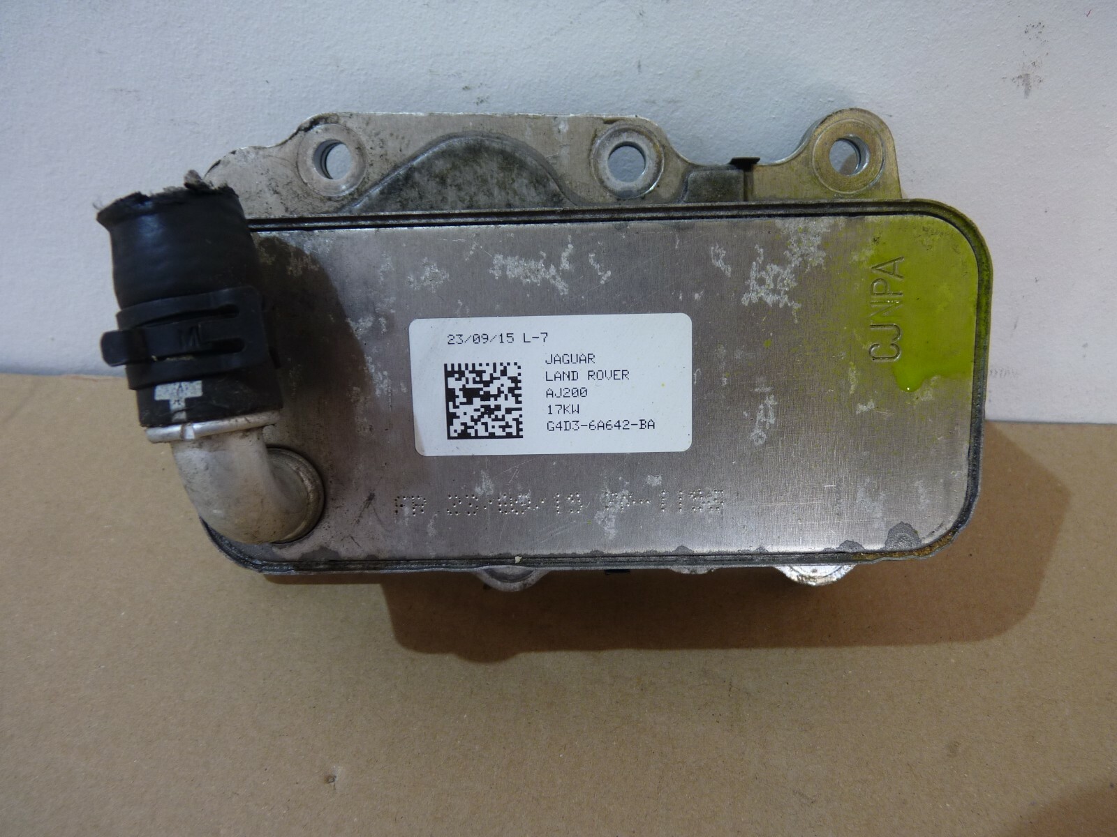 2015 JAGUAR XF X260 XE X760 2.0 DIESEL AJ200D ENGINE OIL COOLER G4D3 ...