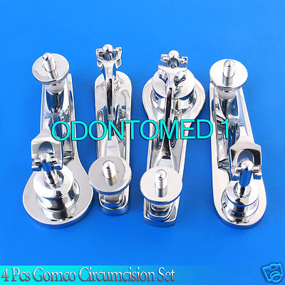 4 PCS Gomco Circumcision Clamp 1.1+2.1+2.6+2.9cm Surgical Instruments ...