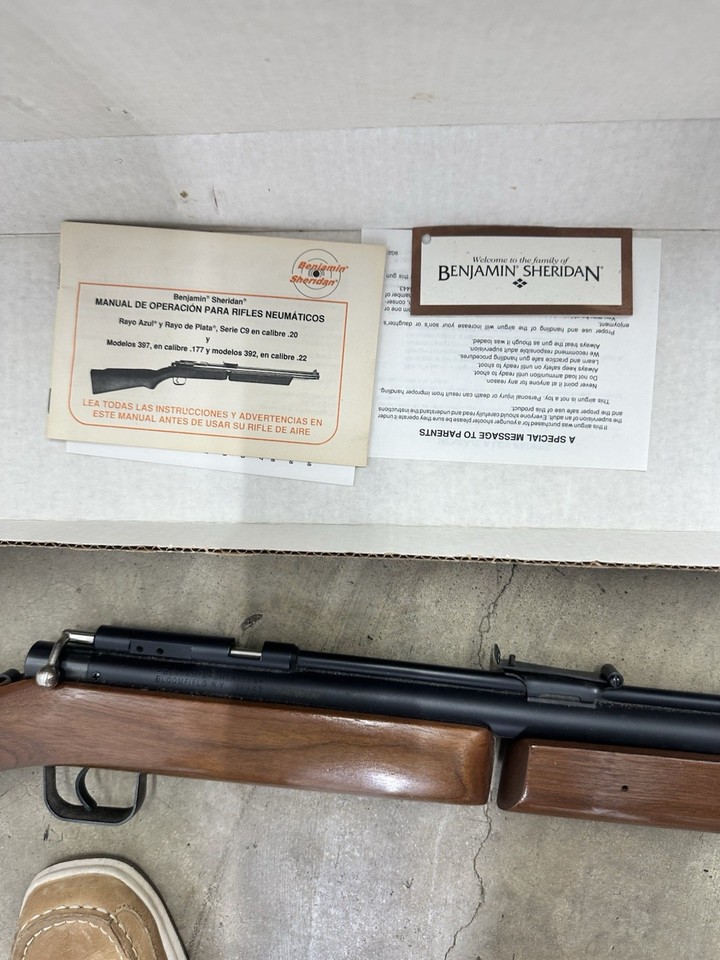 Benjamin Sheridan 397P .177 Nickel Plated Air Rifle In Box W Papers ...