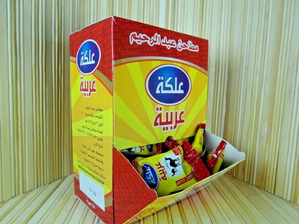 Natural Arabic Chewing Gum 3g× 48pcs Without sugar & additives علكة ...