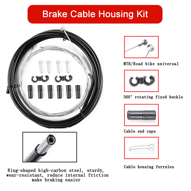 Bike Bicycle Front Rear Caliper Mechanical Disc Brake MTB Brake Line ...