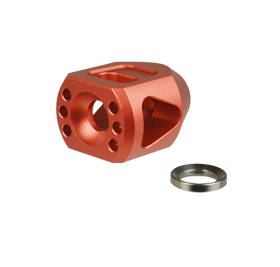 350 Legend Mini Tanker Linear Muzzle Brake 1/2x28 TPI For Ruger/Savage ...