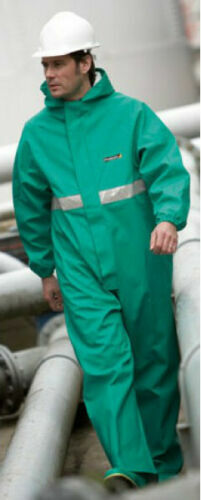 Alpha Solway CPBH-R Mens FR Coverall Flame Retardant Hi Vis Chemical ...