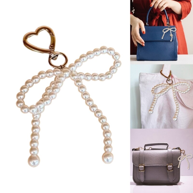 Fashion Bowknot Heart Keychain Decorations Keyring Ornament | eBay