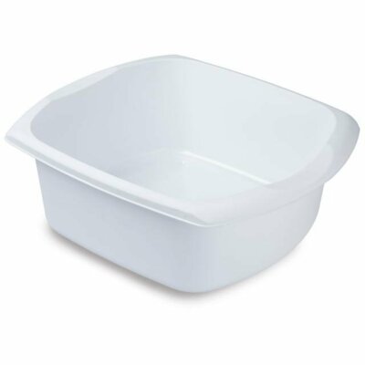 Addis Rectangular Washing Up Bowl, White, 9.5 Litre | eBay