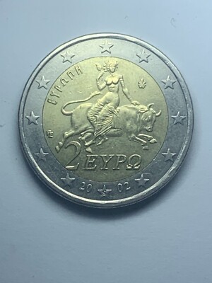 2 euro greece 2002 “S” in star | eBay