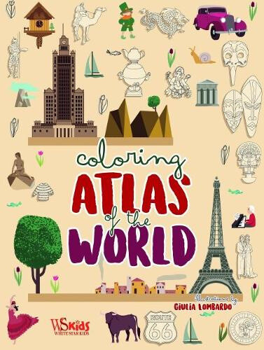 Colouring: Atlas of the World by Lombardo, Giulia [Hardback] NEUF ...