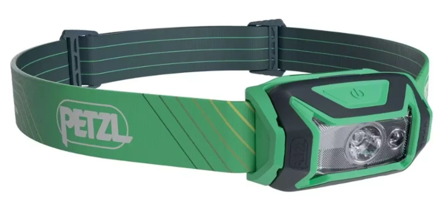 PETZL "Tikka" Core 450 Lumens Compactable Headlamp | Rechargeable GREEN ...