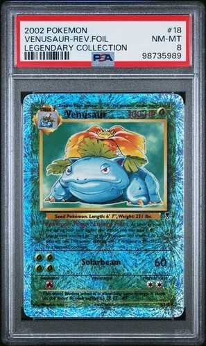 PSA 8 Venusaur 18/110 Legendary Collection Reverse Holo Rare Pokémon | eBay