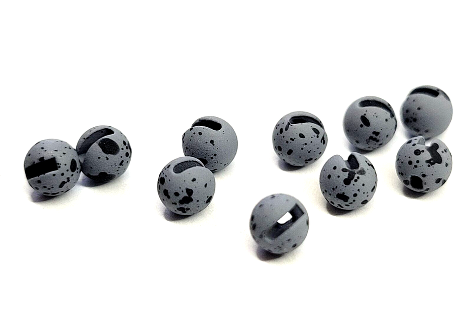 MOTTLED TACTICAL TUNGSTEN BEADS - Slotted - 3.3mm - Fly Tying Materials ...