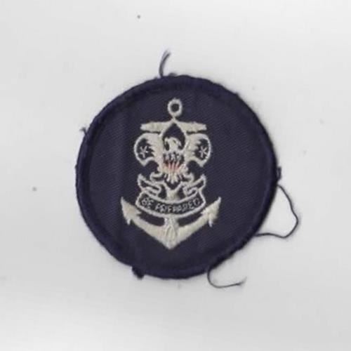 1940s-50 Universal Sea Scout Medallion Patch 2.25 inches wide sewn EX ...