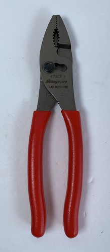 Snap-On Tools 47ACF 8" RED Talon Soft Grip Combination Slip Joint ...