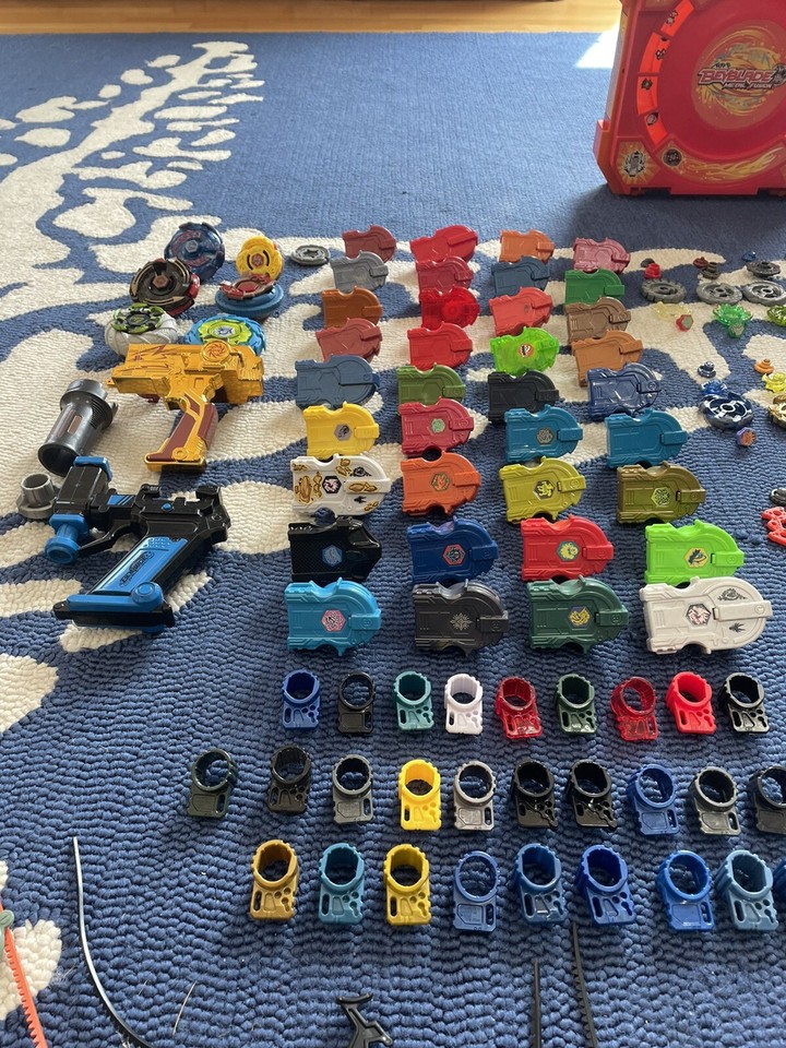 Beyblade lot Massive: Over 360 Pieces Including Rare And Original Parts ...
