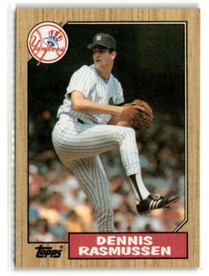 1987 Topps BASEBALL #555 Dennis Rasmussen New York Yankees | eBay