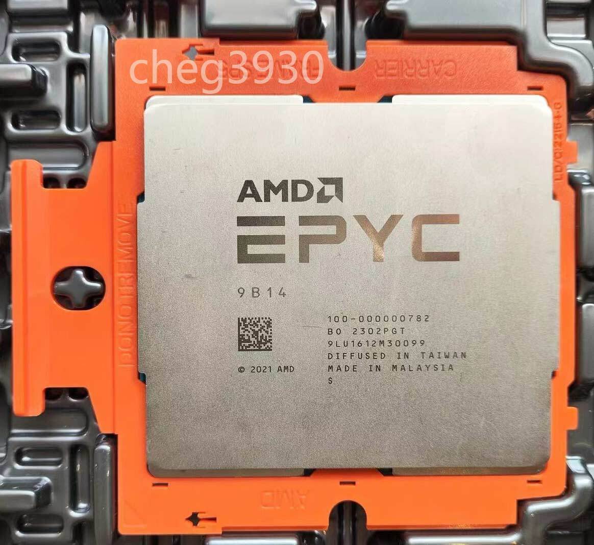 AMD EPYC Genoa 9B14 official release 96 core 192-wire 2.60GHz 400W CPU ...