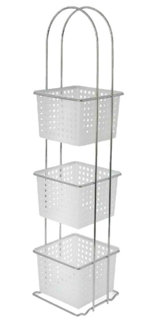 Shower Caddy Bathroom Shelf Tidy Storage Holder Rack Home Office Bath ...