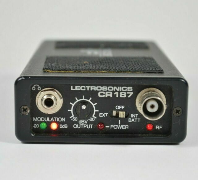 Lectrosonics VHF CR187 Wireless Microphone Receiver M187 Transmitter ...