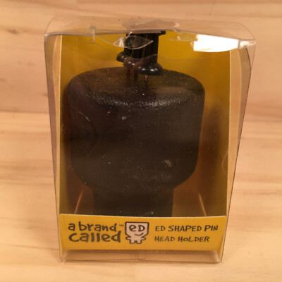 A BRAND CALLED ED "Black" Push Pin Head Holder Office Desk Stationery ...