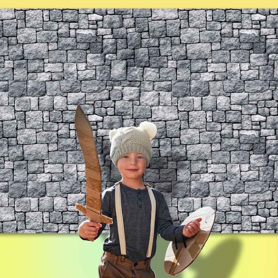 7x5Ft Brick Stone Wall Castle Backdrop Medieval Scene Setter Backdrop ...