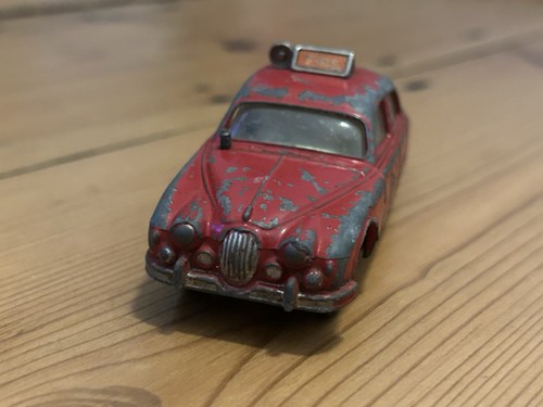 Corgi Toys Jaguar 2.4 Litre Fire Chief Car - Vintage Diecast Model Red ...