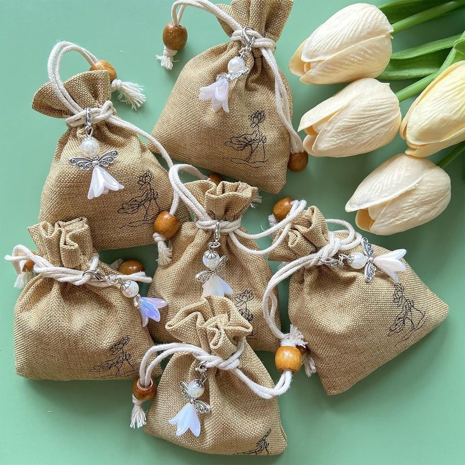 50sets DIY Guardian Angel Pendant Kit, Make Your Own Angel Pendant, Key ...