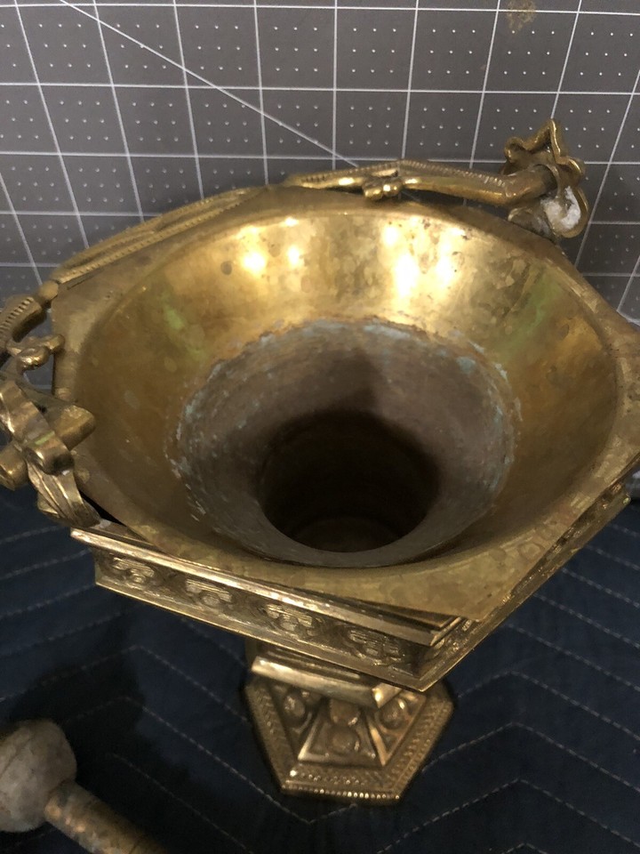 Aspersorium, Aspergillum Older Church Holy Water Bucket And Sprinkler ...