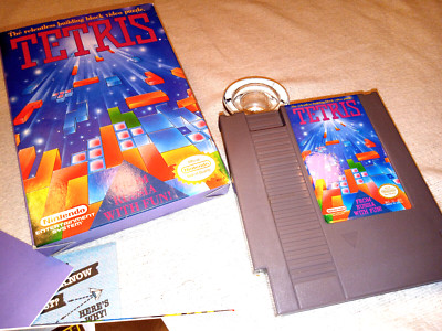 1989 nintendo tetris game w box complete excellent condition tested ...