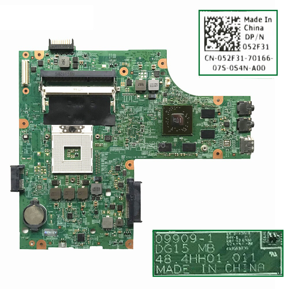 CN-0VX53T CN-052F31 For DELL inspiron N5010 laptop Motherboard 48.4HH01 ...