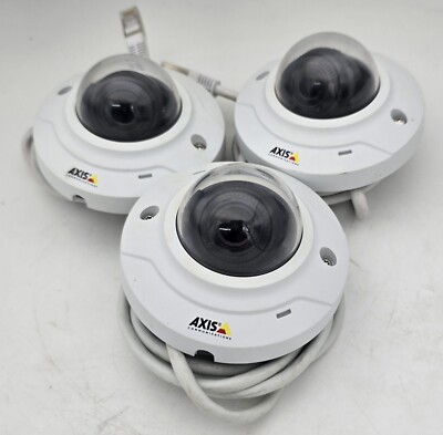 *LOT OF 3* Axis M3005-V POE 1080p 2mp Network Mini Dome Security ...