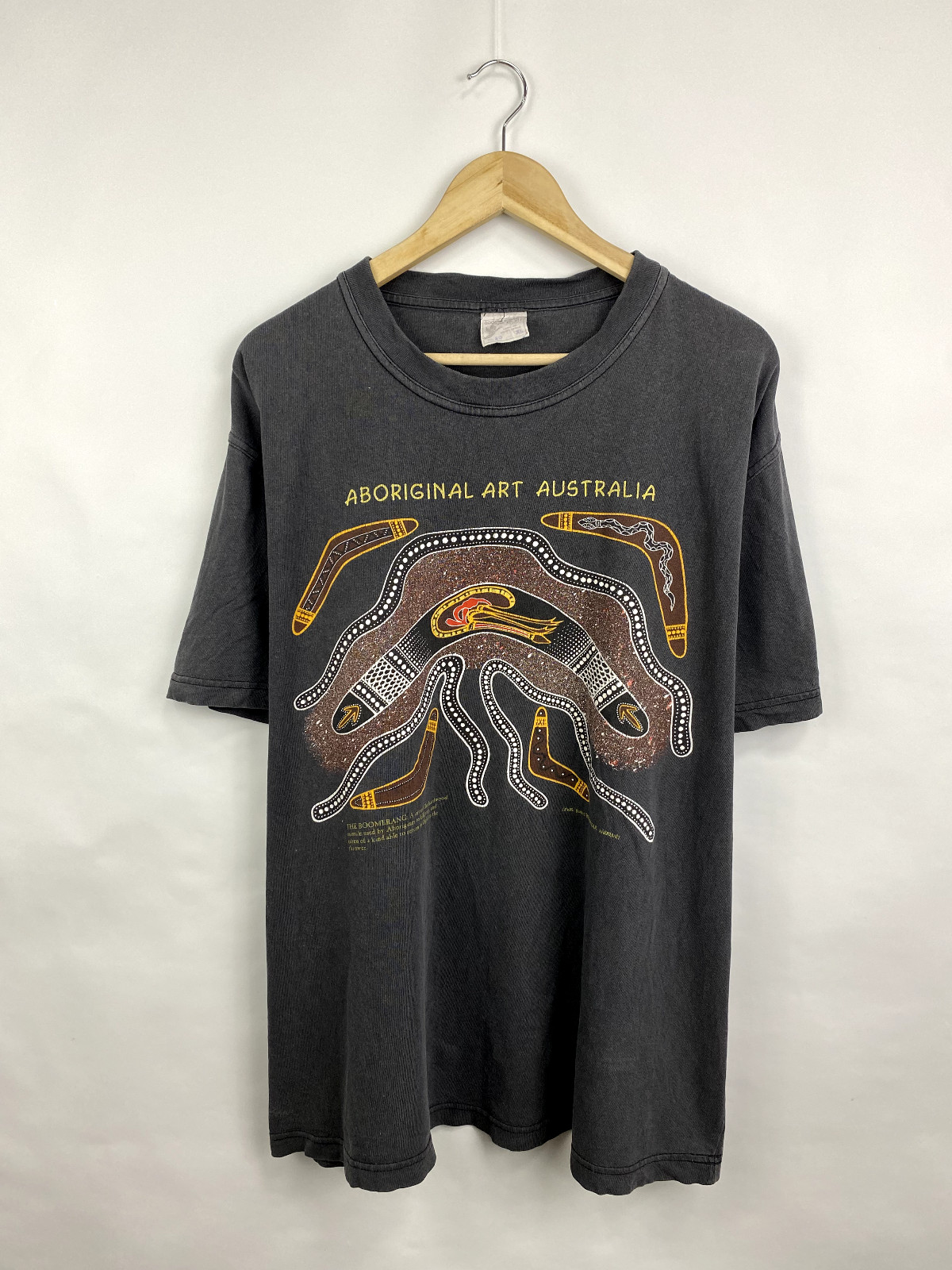 🇦🇺 Vintage 1995 Aboriginal Art Australia Animals t-… - Gem