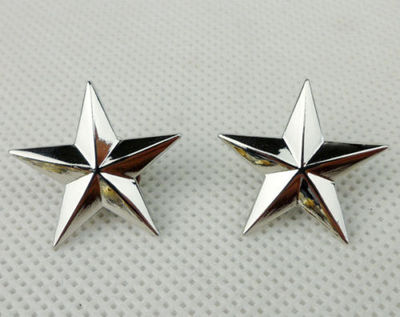 WW2 PAIR US MILITARY ARMY ONE STAR BRIGADIER GENERAL RANK INSIGNIA ...