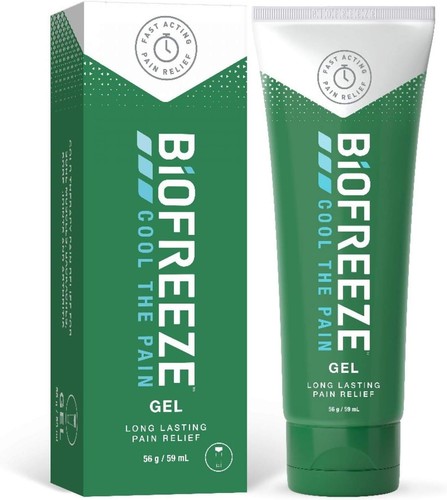 Biofreeze Gel Tube 59 ml Cooling Gel, Pain Relief, Muscle Rub Relief ...