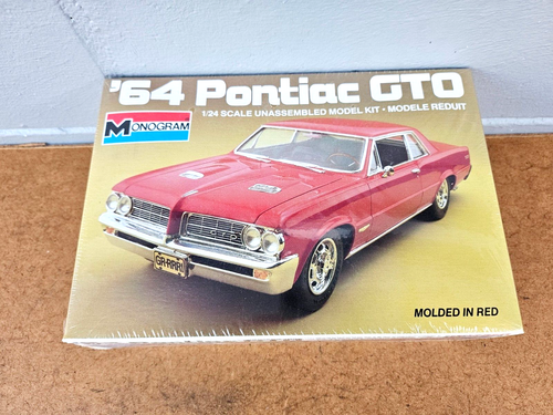 Monogram 1964 '64 Pontiac GTO Plastic Model Car Kit 1:24 Scale NIB ...