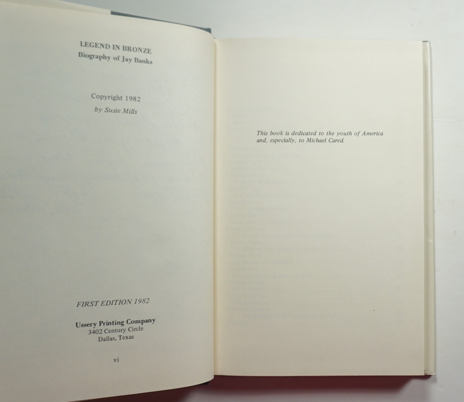 Legend in Bronze The Biography of Jay Banks - Mills SIGNED by Banks ...