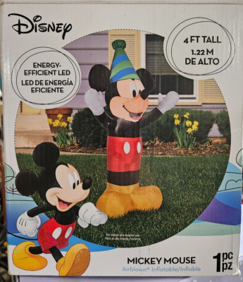 Gemmy 4ft Tall Mickey Mouse Birthday Party Inflatable | eBay