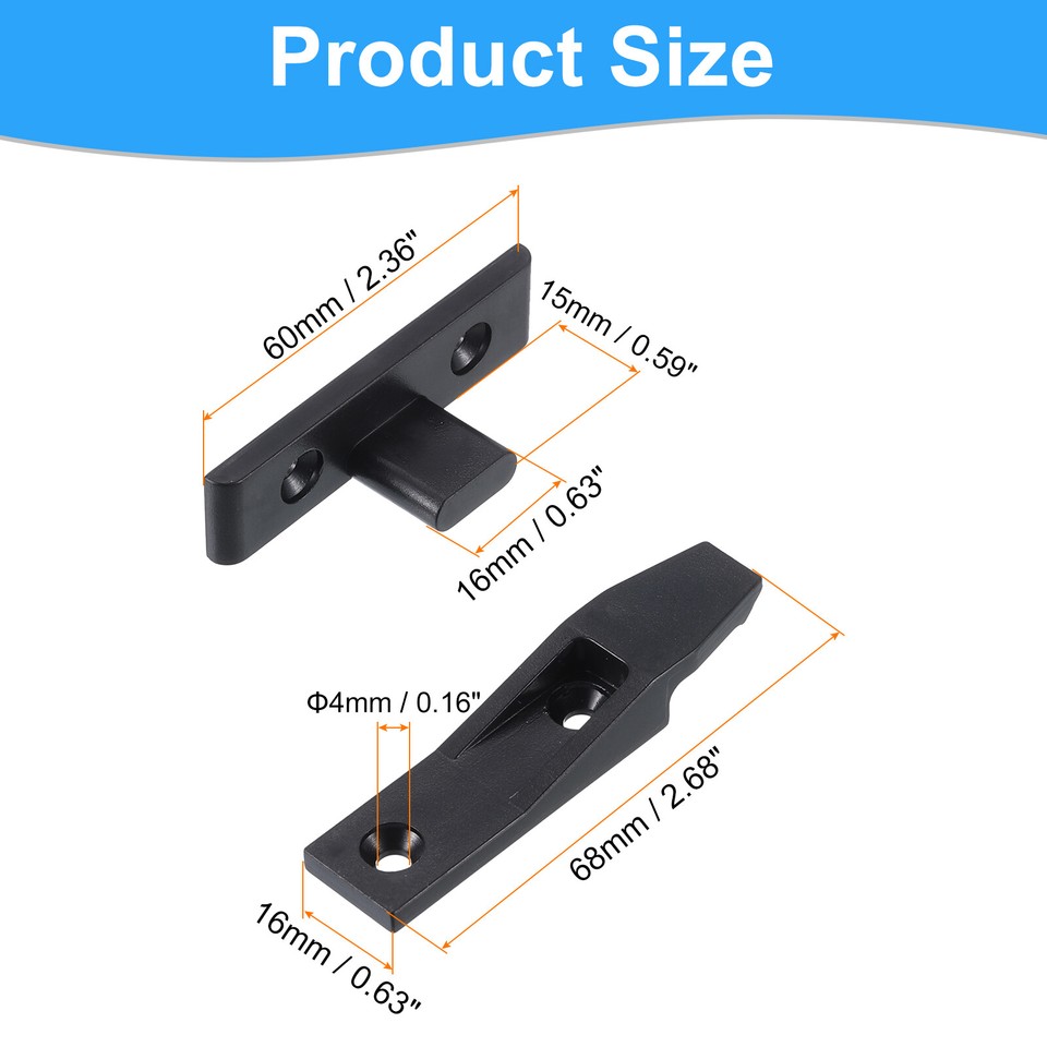 5 Pcs Push-On Clips Corner Buckle Joint Bracket with Screws | eBay