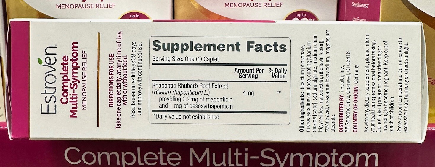 Estroven Complete Multi-Symptom Menopause Relief, 84 Caplets Expiration ...