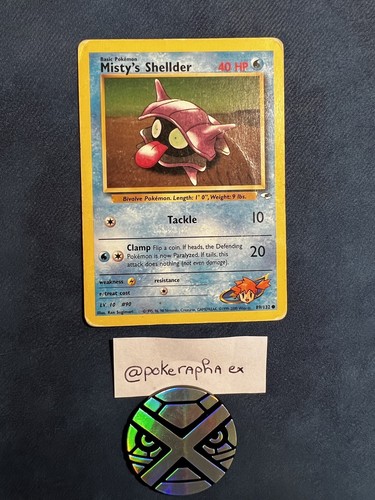 Carte pokemon - Misty’s shellder - 89/132 - Gym Heroes - US | eBay