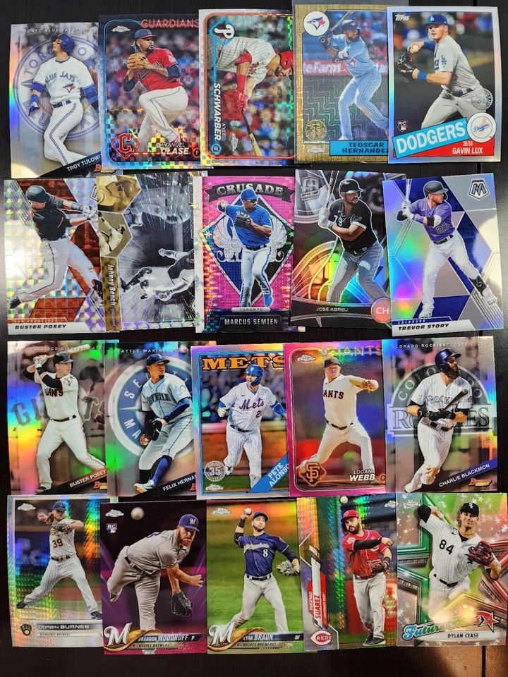 1,600 BASEBALL CARDS - REFRACTORS ONLY - AMAZING DEAL | eBay