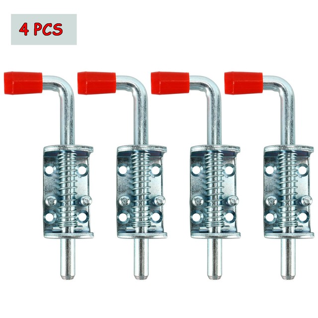 4Pcs Heavy Duty Spring Loaded Locking Latch with Grip for Gate Shed ...