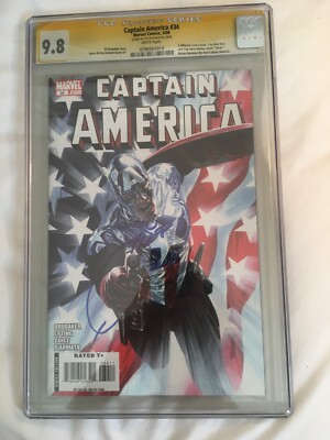 Captain America 34 CGC 9.8 SS Signed Joe Quesada Autograph 1st Bucky as ...