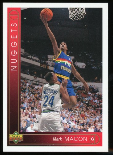 1993-94 Upper Deck Mark Macon Card #62 | eBay