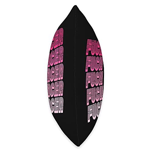 F Funny Fight Survivor Breast Cancer Awareness Women Throw Pillow 18x18 ...