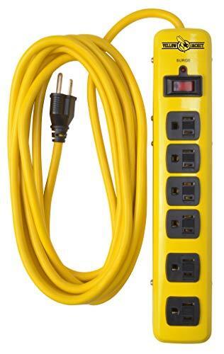 Yellow Jacket 5138N 5138 Metal Surge Protector Strip with 6 Outlets and ...