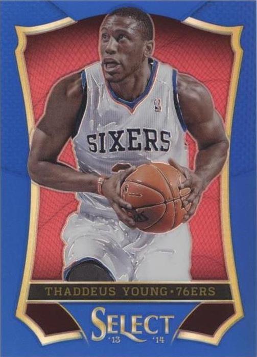 2013-14 Panini Select - Thaddeus Young #90 Blue Prizm /49 for sale ...
