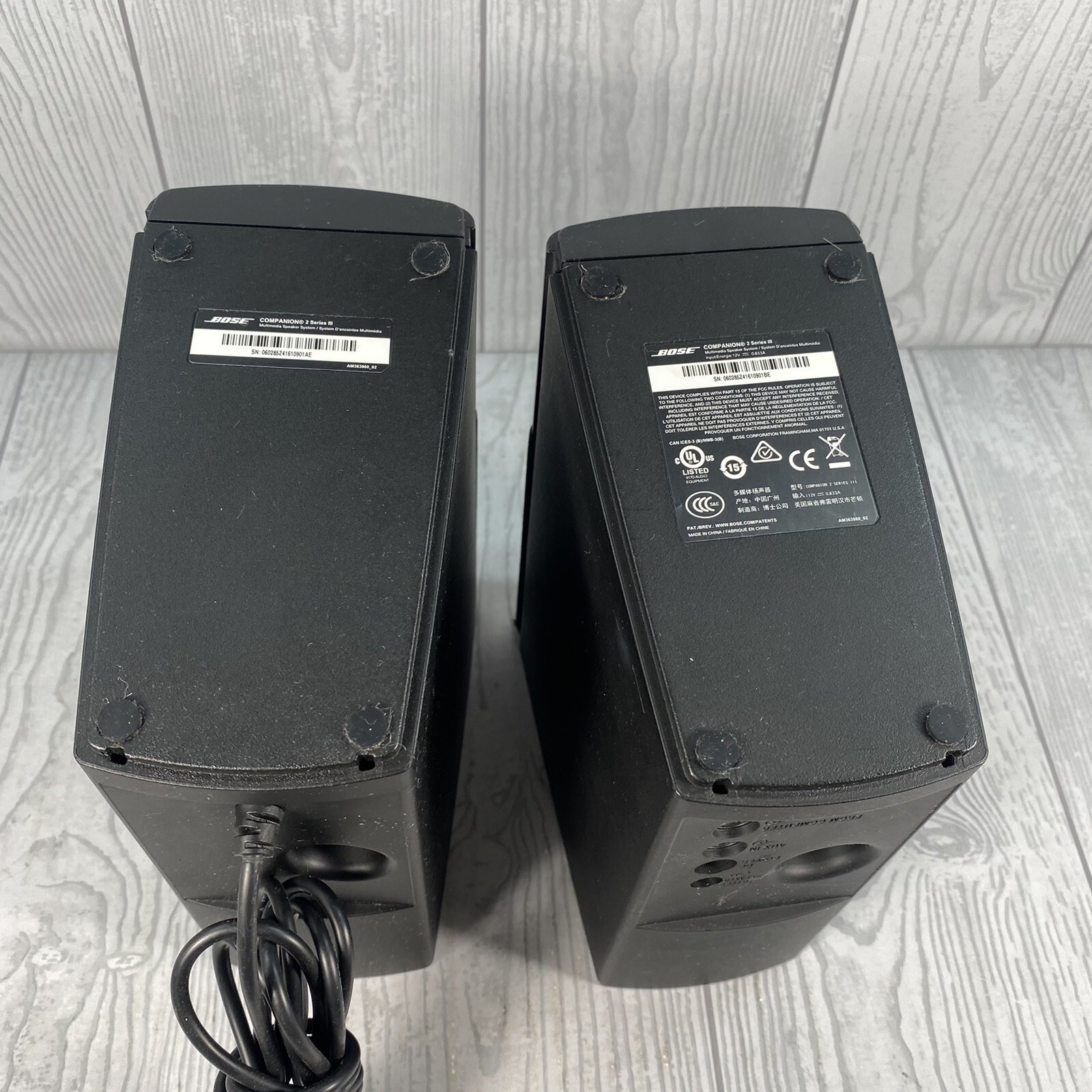 Bose Companion 2 Series III Multimedia Speaker System Computer Desktop ...