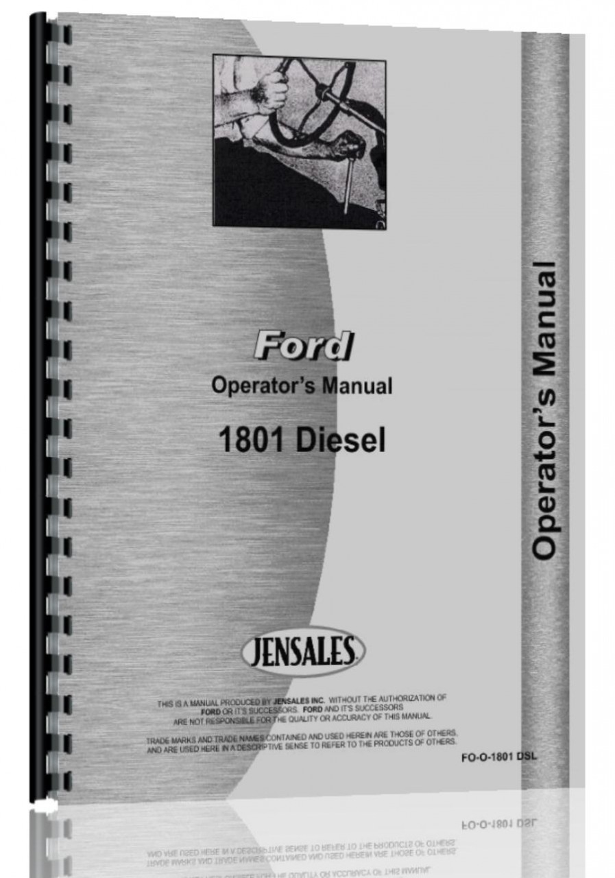 Ford 1801 Diesel Industrial Tractor Operators Manual FO-O-1801 DSL | eBay