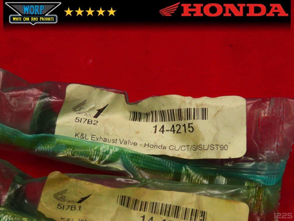 1966-1979 HONDA CT90 TRAIL 90 SL90 CL90 INTAKE EXHAUST VALVES SET ~ K&L ...