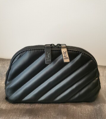 Yves Saint Laurent YSL Beaute Makeup Cosmetic Bag Toiletry Travel Pouch ...